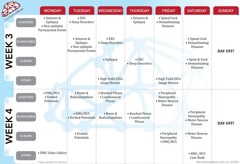 RITE Study Schedule PDF Download | NowYouKnow Neuro